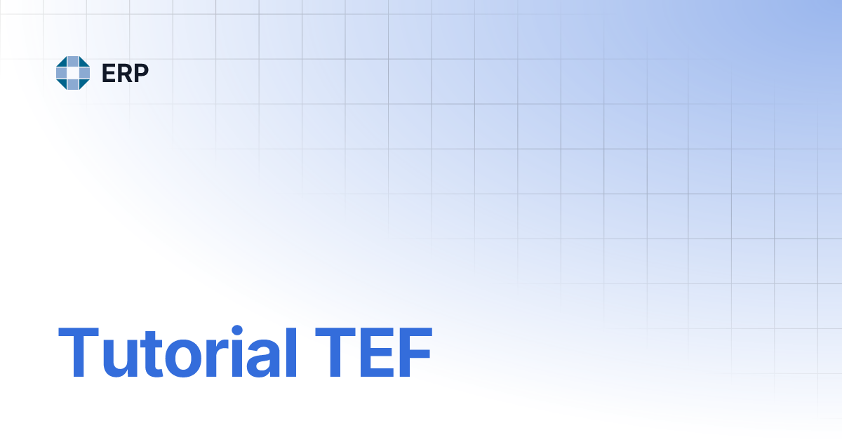 Tutorial TEF | ERP