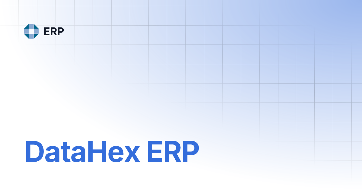 DataHex ERP | ERP